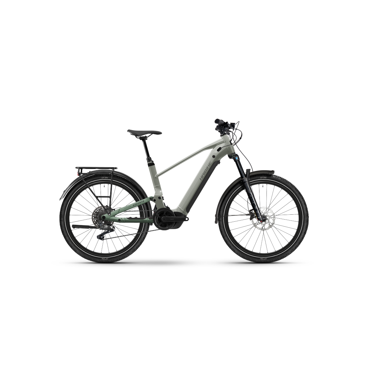Haibike ADVENTR 4 600Wh E-Fully 2026 | grey/bamboo green matt/glänzen